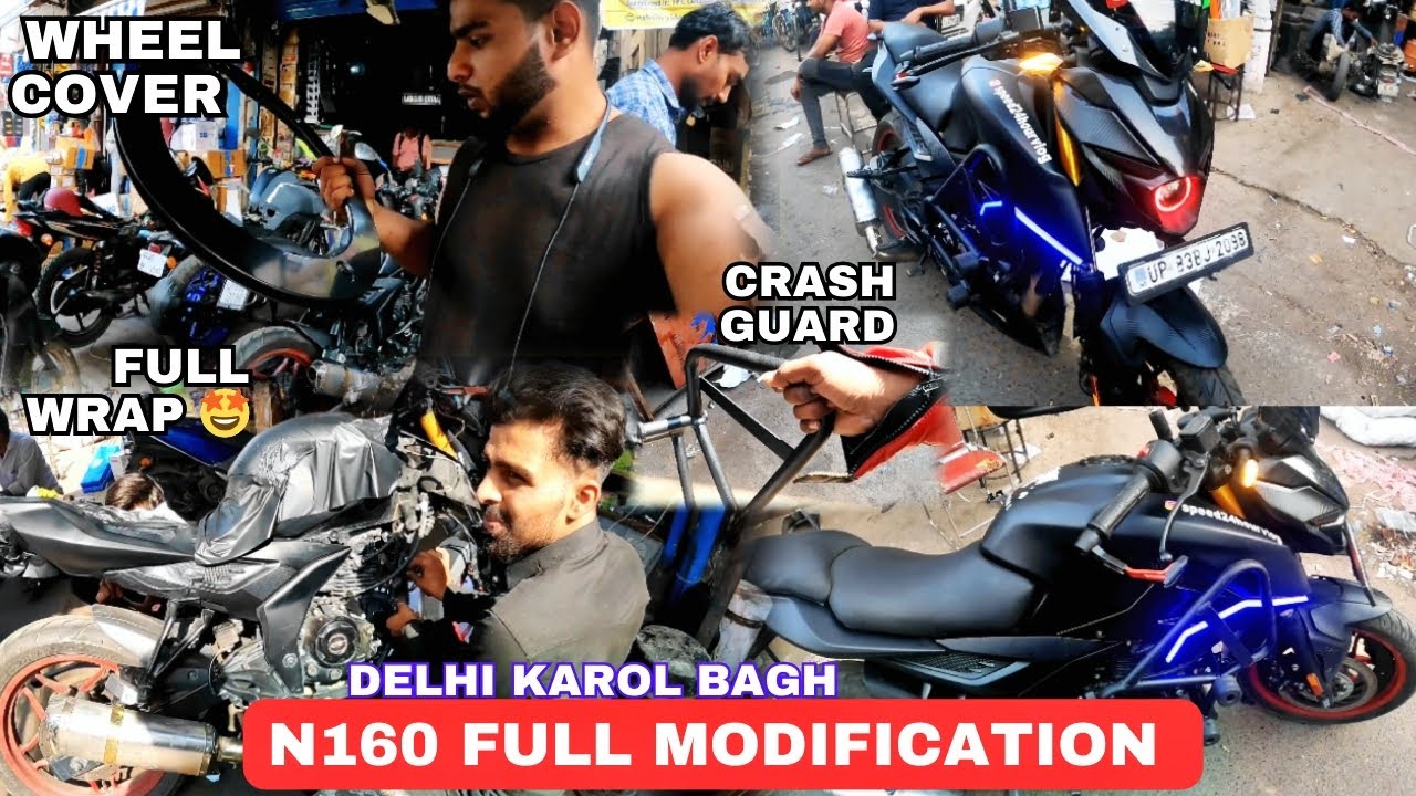 N160 Full Black Wrap | Crash Guard Unique Modification n160 - YouTube