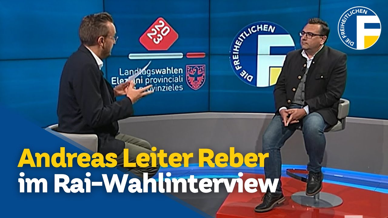 Andreas Leiter Reber im Wahlinterview auf Rai Südtirol - YouTube