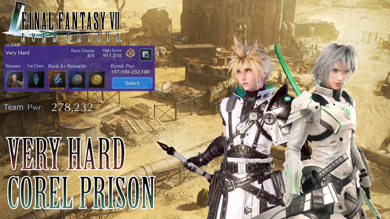 Corel Prison Very Hard - Crisis Dungeon guide S+ || Final Fantasy VII ...