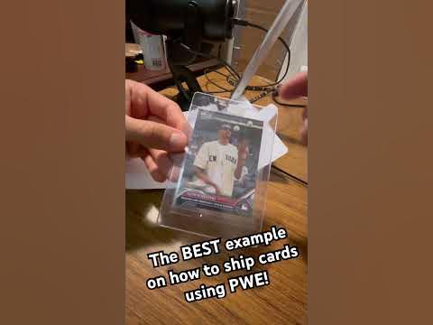 The BEST example on how to ship Sports Cards using PWE #baseballcards #sportscards #basketball ...