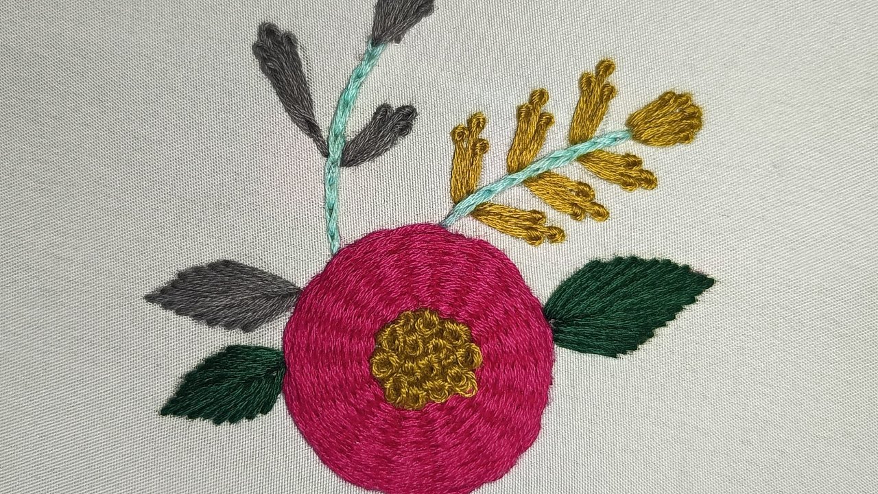 hand work flower designs beautiful embroidery designs basic embroidery ...