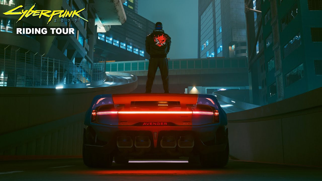 Night City Car Ride in Cyberpunk 2077: 4K Roof Camera ASMR | Ultra ...