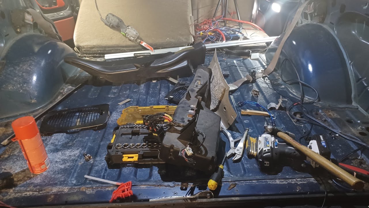 Bass Assassin subwoofer wall build part 1/ busted by fire Marshall! 😂🔥 ...