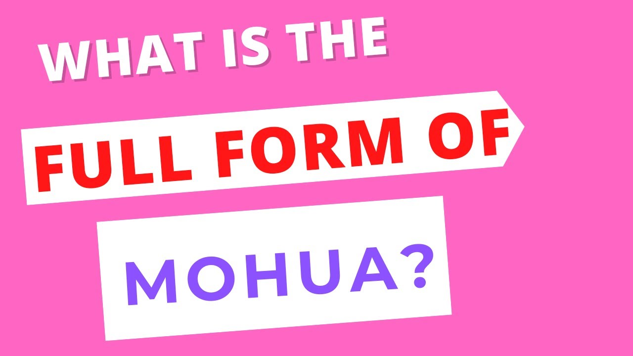 MoHUA Full Form Part (922) - YouTube