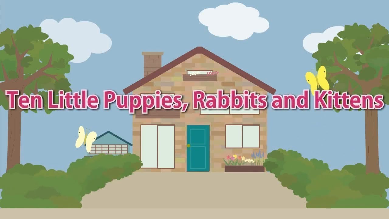 Ten Little Puppies, Rabbits and Kittens｜英語チャンネル by Bridge English ...