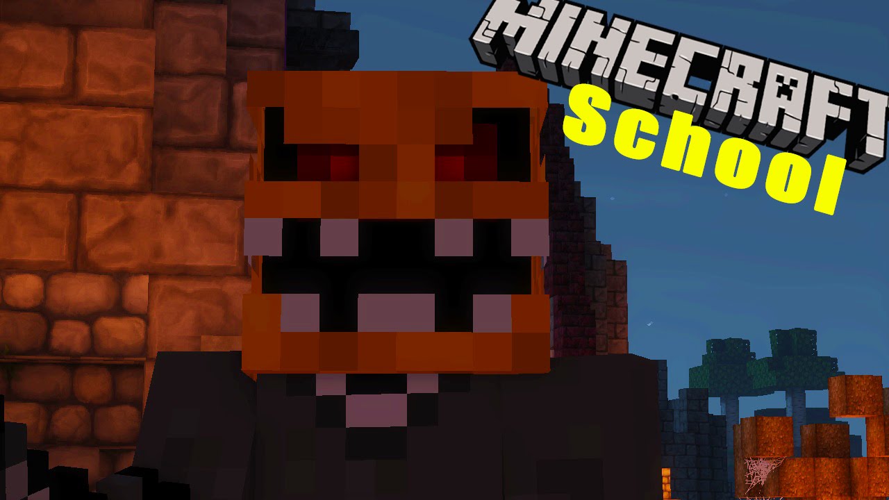 Minecraft School - LITTLE LIZARD GOES TO A SURPRISE VAMPIRE PARTY ...