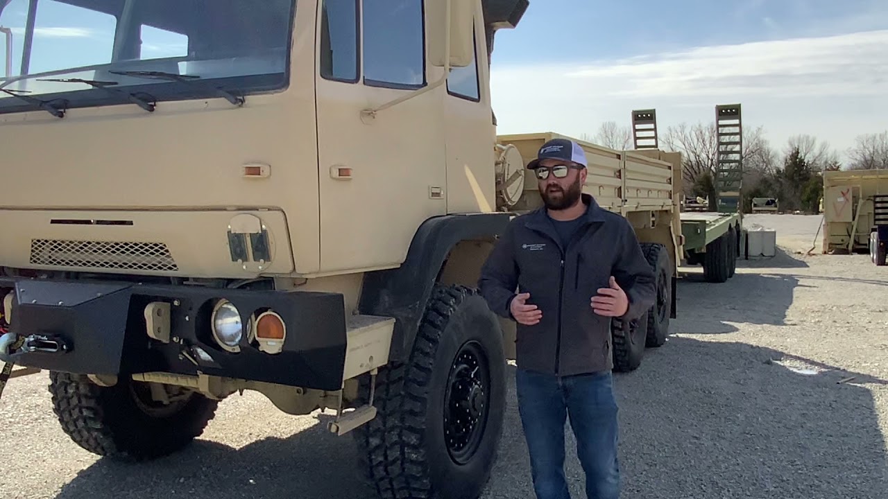 Gary's M1084A1 With Highway Gears and Globe Trailer! - YouTube