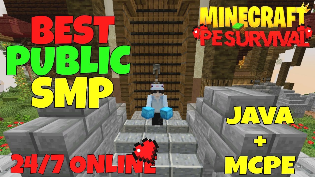 NEW 24/7 Best Public SMP For Minecraft Pe+Java | Java/Pe/Pojav ...