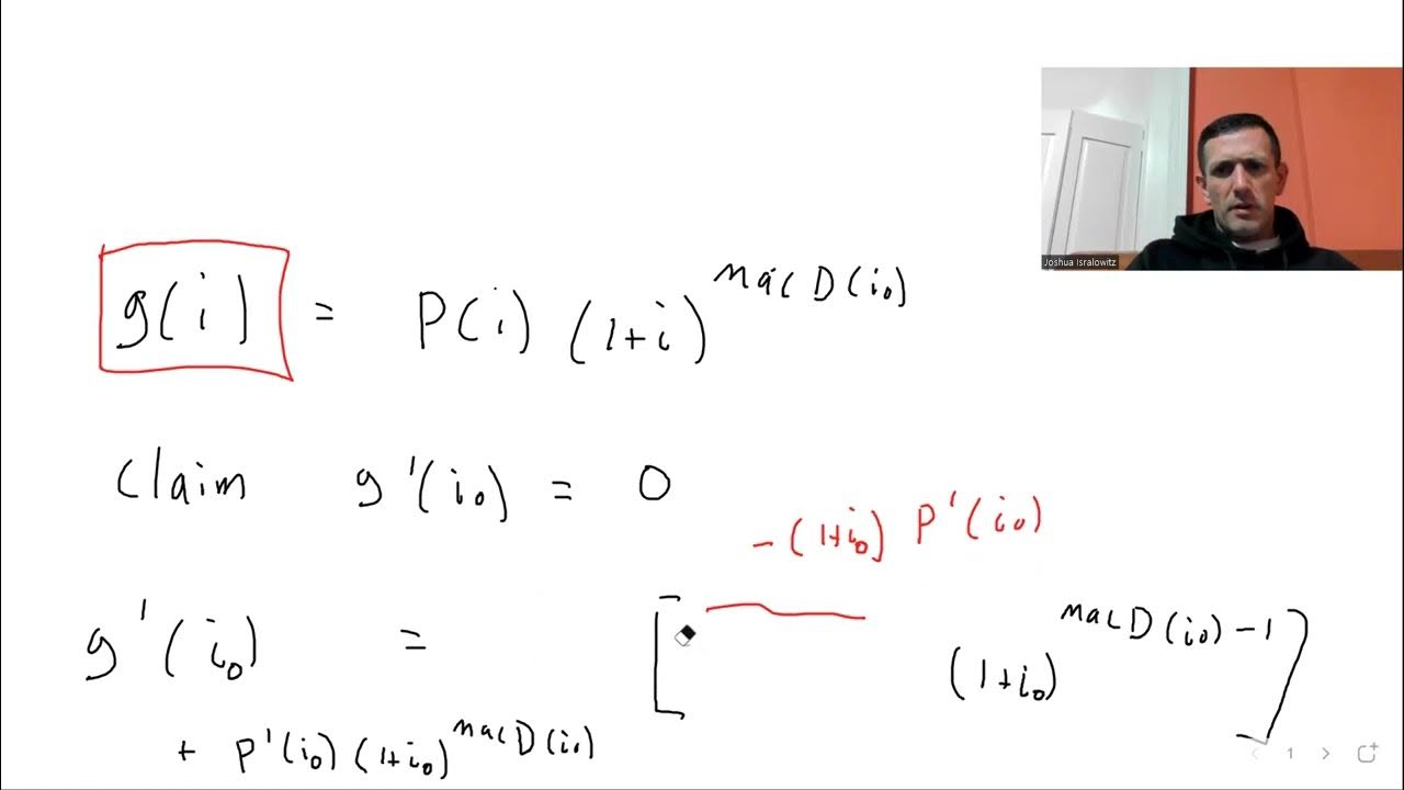 Derivation of First Order Macaulay Approximation - YouTube