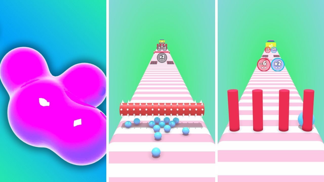 Cell Balls 🏀⚽⚾ Mobile Gameplay iOS | Hyper Casual Games - YouTube