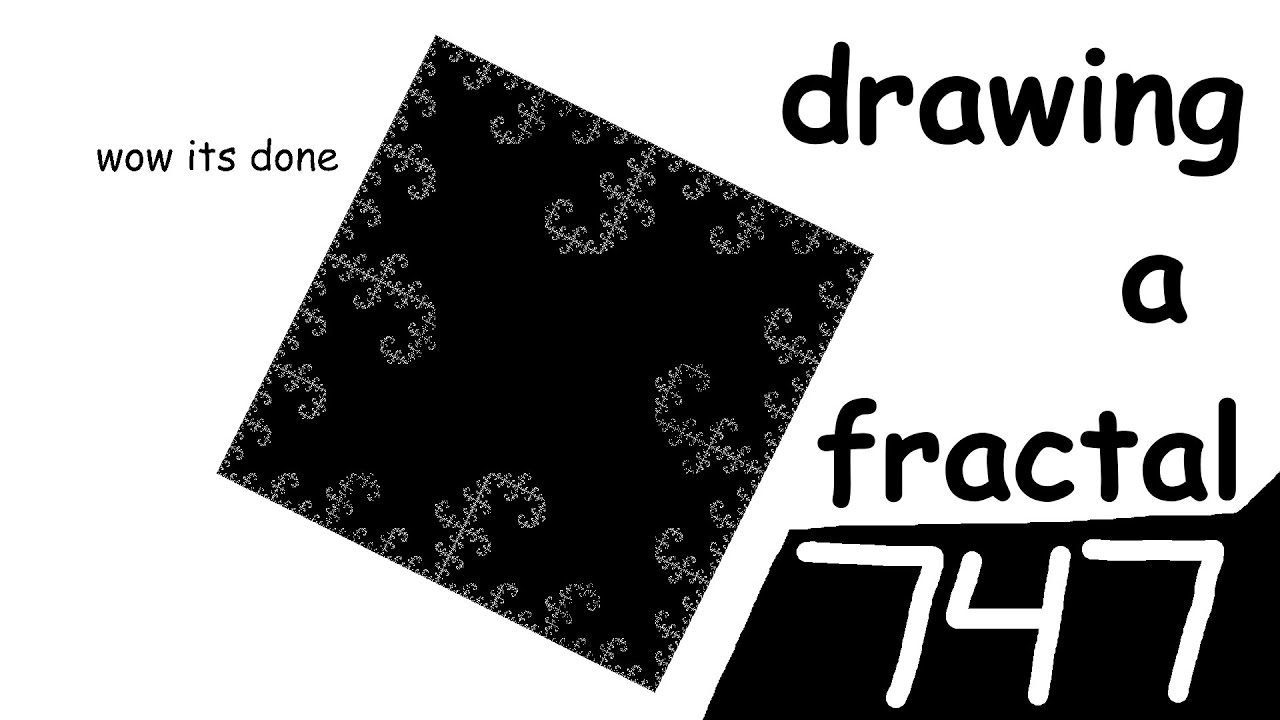 J:747 - drawing a fractal - YouTube