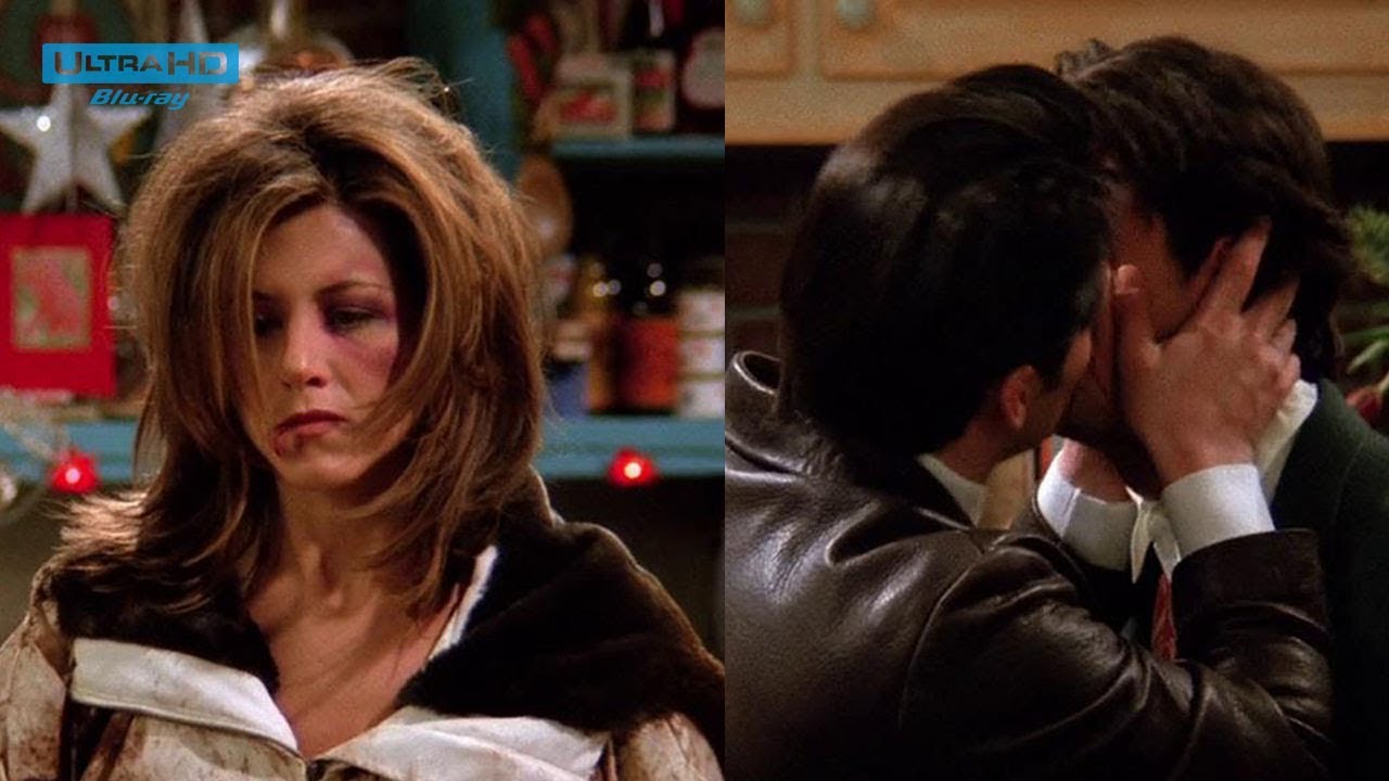 Friends-HD videos-Rachel’s face exploded and Joey kisses Chandler to ...