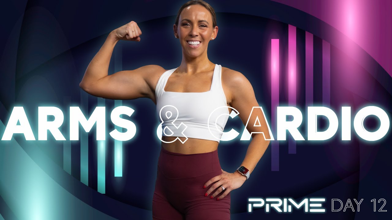 40 Minute Arms and Cardio Workout | PRIME - Day 12 - YouTube