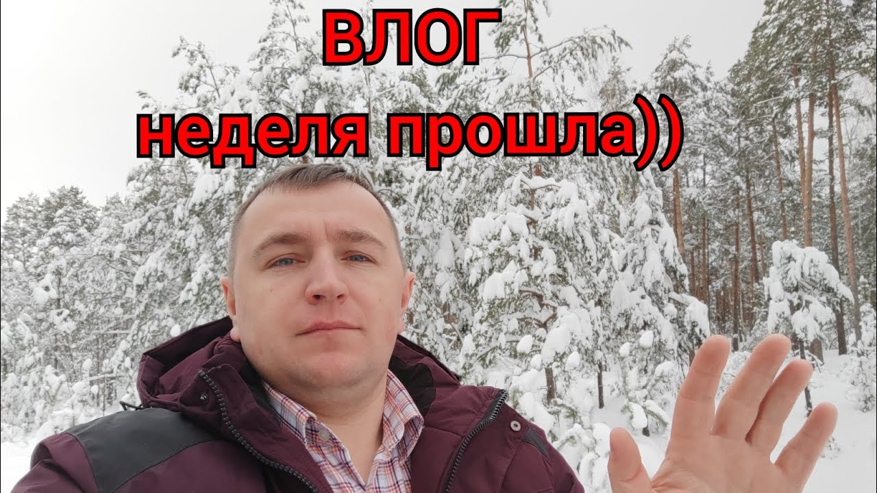 ВЛОГ неделя прошла зима снега морозы Youtube