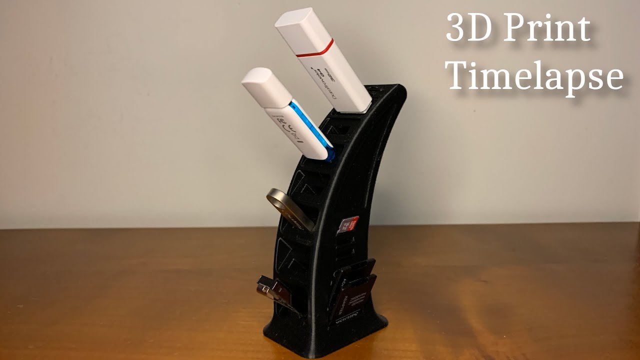 3D Printed USB & SD Card Tower - YouTube