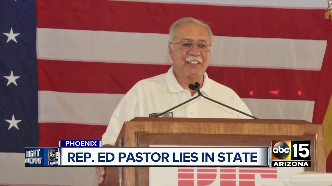Rep. Ed Pastor lies in state in Phoenix - YouTube