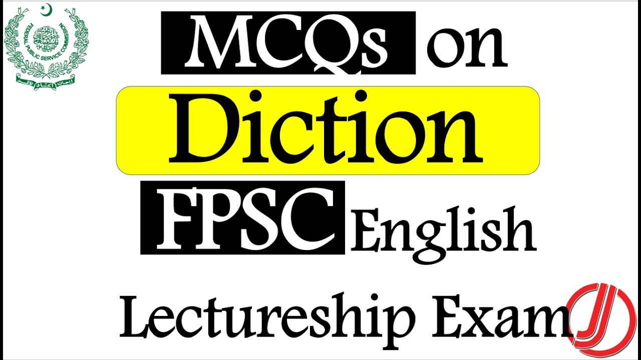 Diction MCQs | Important MCQs on Diction | FPSC English Lectureship ...