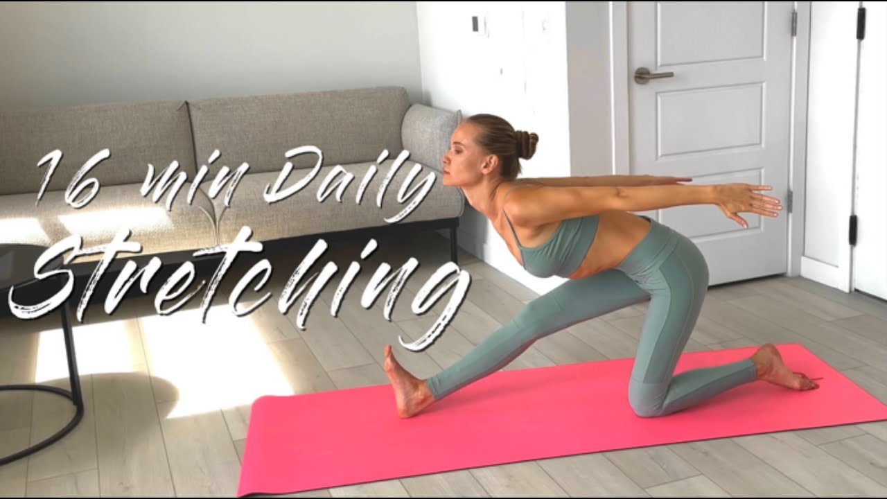 Relaxing Full Body Stretching | 16 Min | Daly Routine for recovery ...