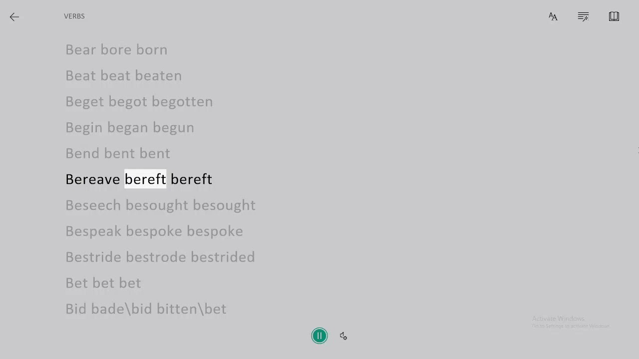 Verbs V1 V2 V3 YouTube verbs-v1-v2-v3-youtube