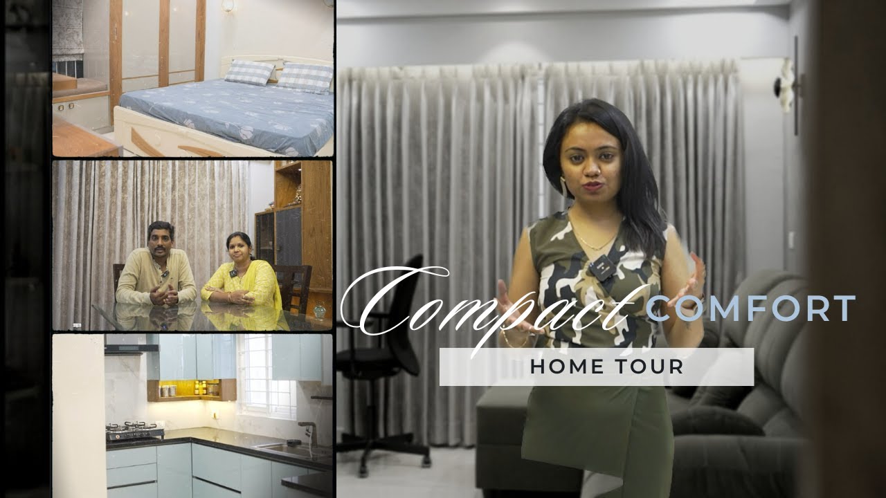 A Compact Comfort Home Tour | 2BHK 1210 sq. ft I Marina Skies I ...