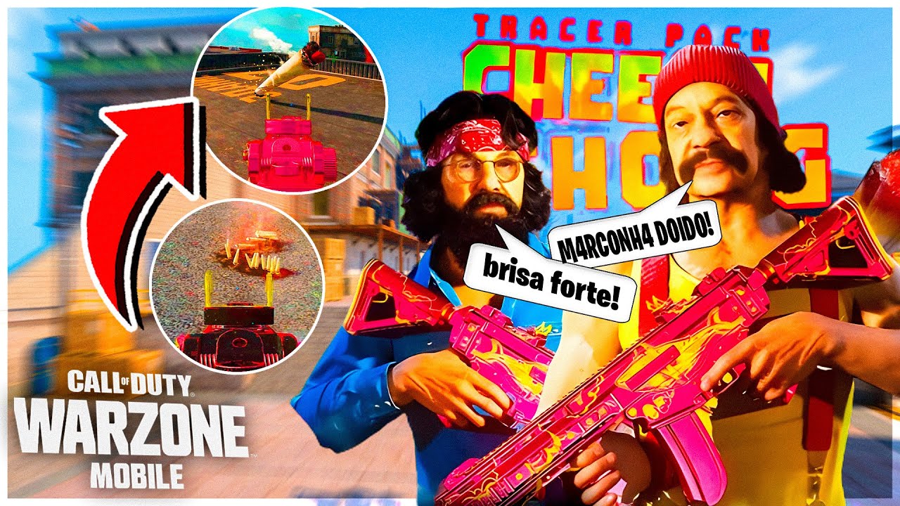 COMPREI UM NOVO PACOTE QUE ATIRA "M4RC0NHA 🍁😮‍💨" NO WARZONE MOBILE ...