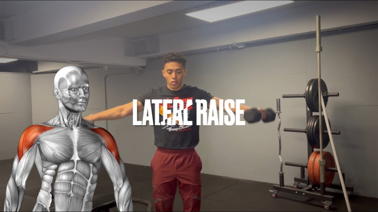 How To Do A Dumbbell Lateral Raise Tutorial Youtube