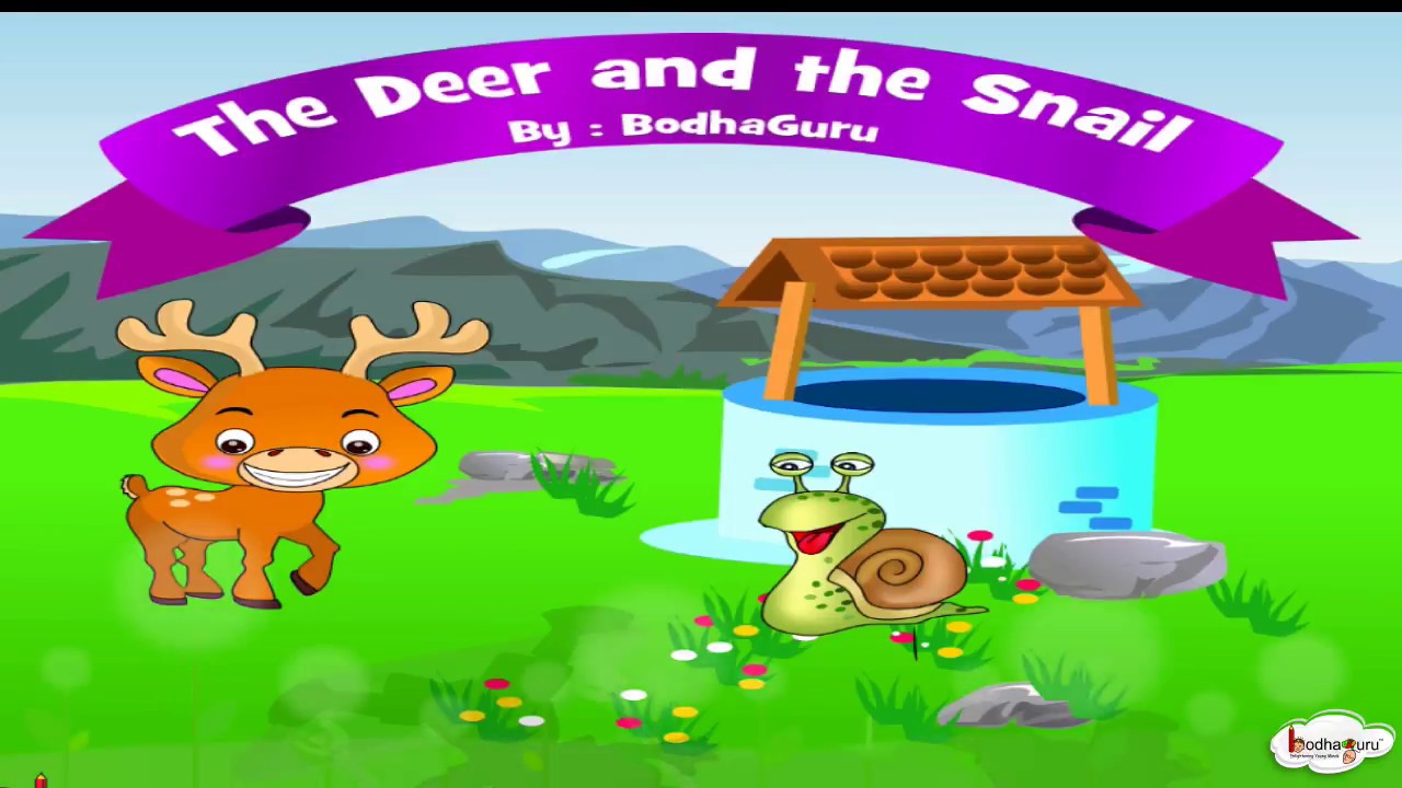 Short Animated Story - The Deer And The Snail (English) - YouTube