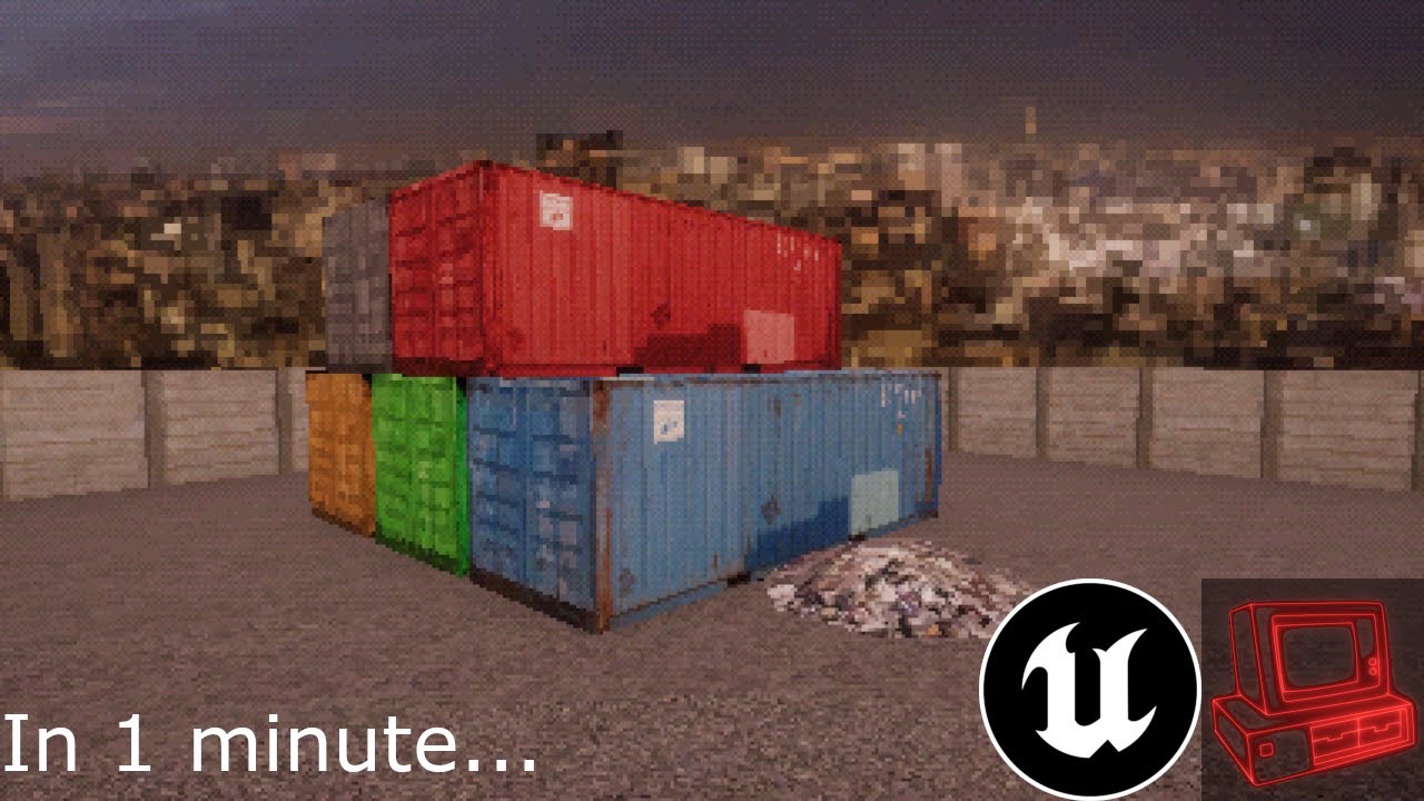 Getting PS1 style graphics in 1 Minute | Unreal Engine #Shorts - YouTube