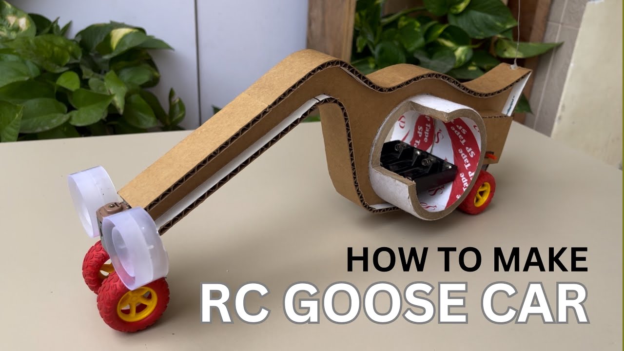 How to make remote control goose car | DIY RC Goose Car - YouTube