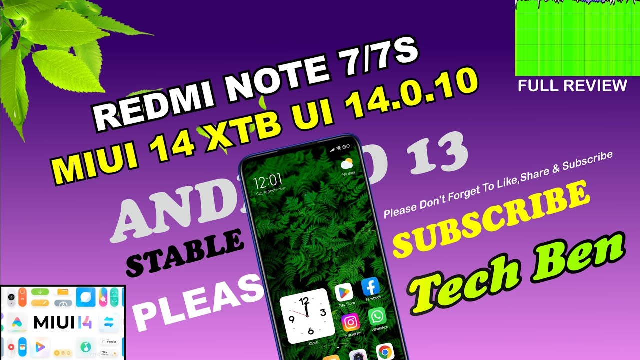 MIUI 14.0.10 FOR REDMI NOTE 7 | ANDROID 13 | SEP 2023 SECURITY UPDATE ...