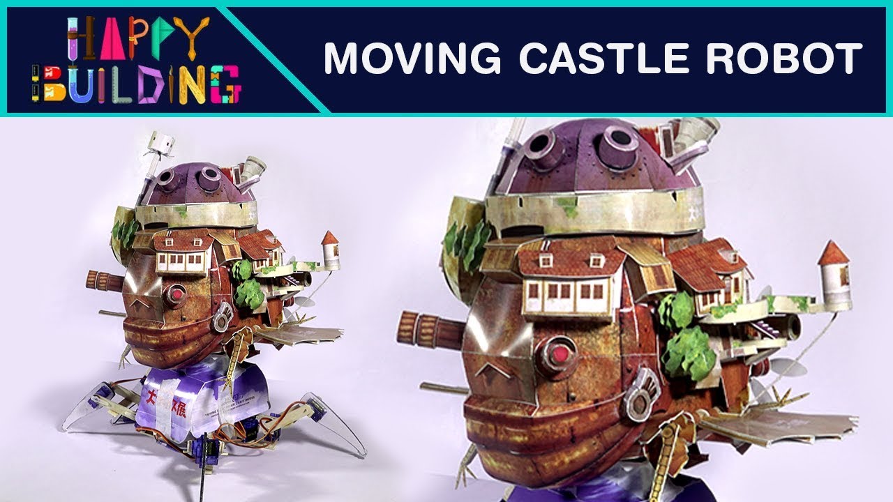 I made a moving Robot Castle! Happy Building! - YouTube