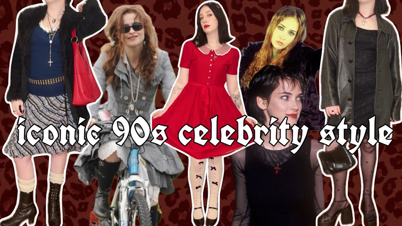 Styling Iconic 90s Celebrity Outfits ! fully thrifted - YouTube