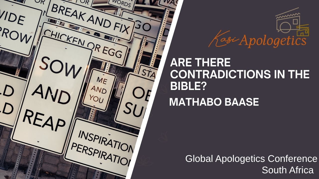 Are there contradictions in the Bible? Mathabo Baase - YouTube
