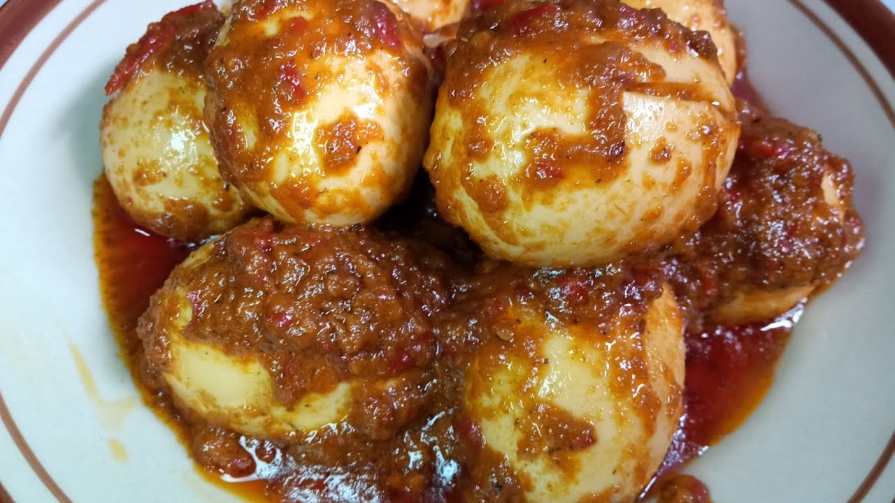 RESEP TELUR BALADO PEDAS MANIS | Telur Balado menu Lebaran - YouTube