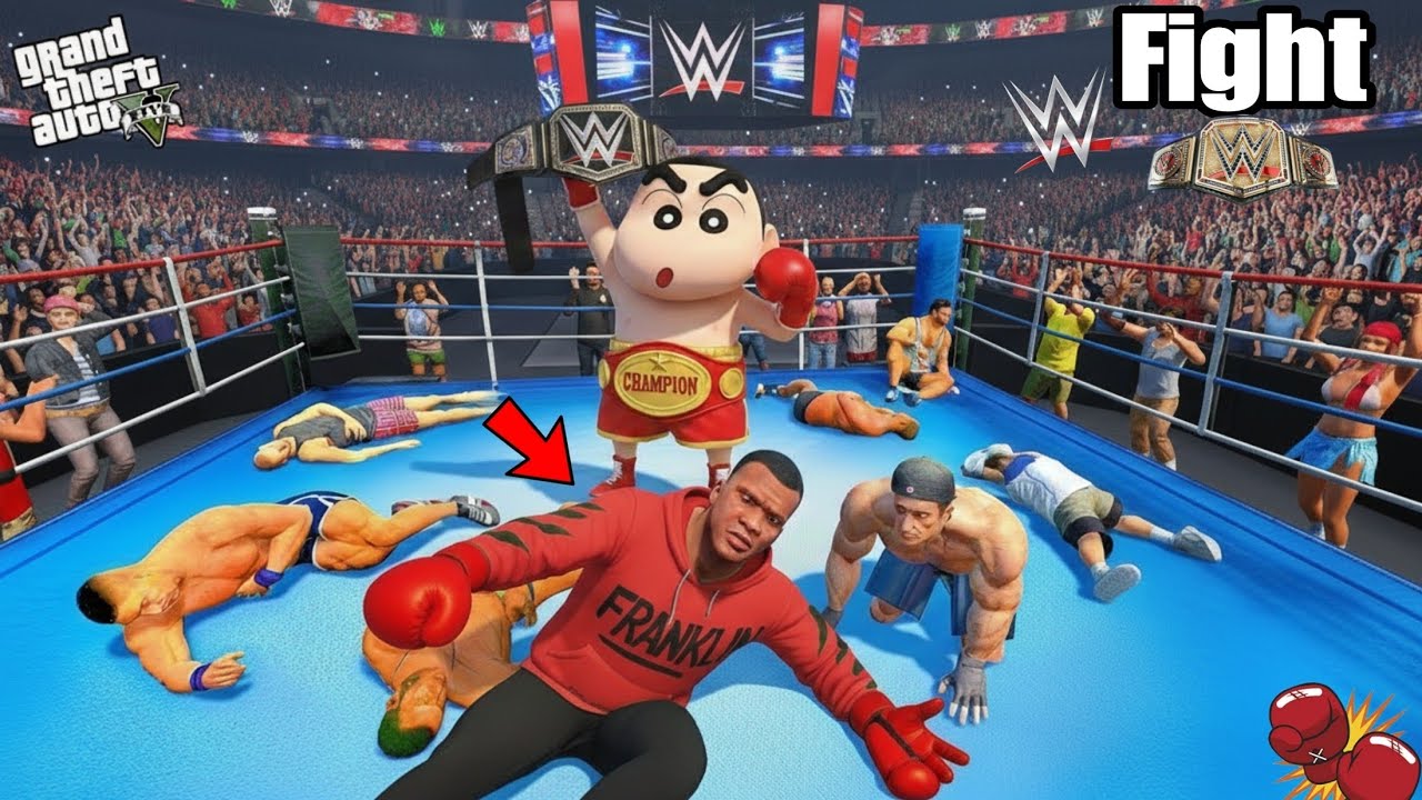 Shinchan Turns Into a Boxing Champion to Save Franklin in GTA 5! - YouTube