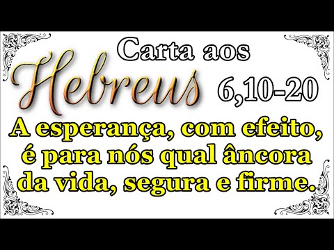 İbranilere Mektup 6,10-20 (DÜŞÜNCELİ)