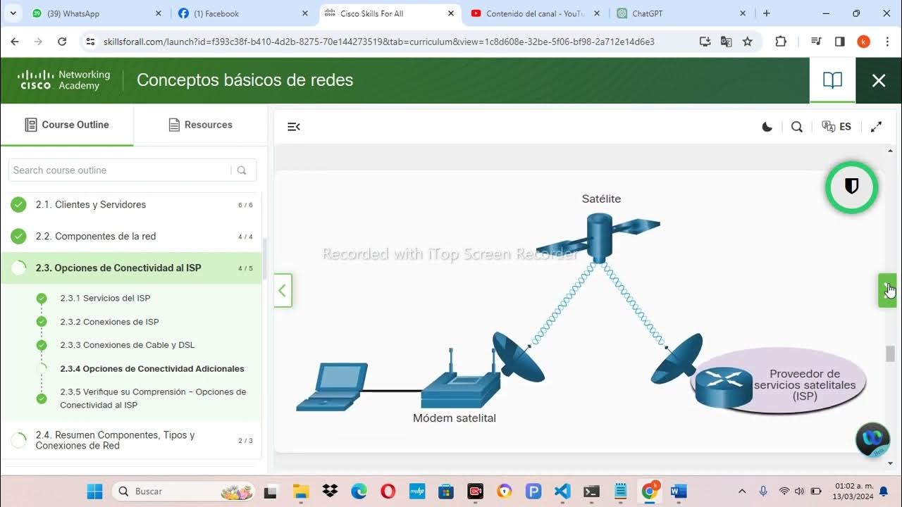 respuestas de curso de cisco conceptos básicos de redes modulo 2 - YouTube