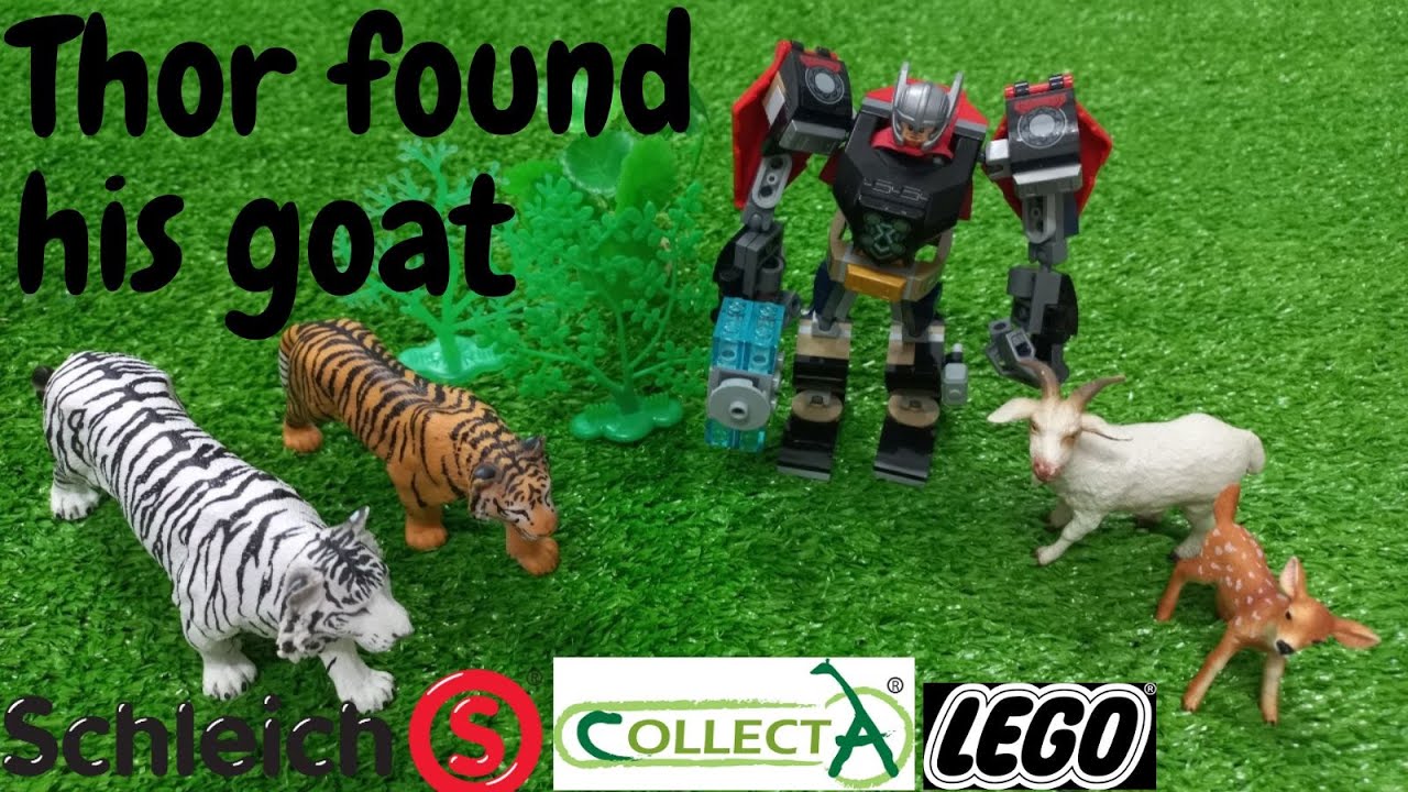 ep1: THOR rescues his goat on🌎 Schleich_CollectA_Lego - YouTube