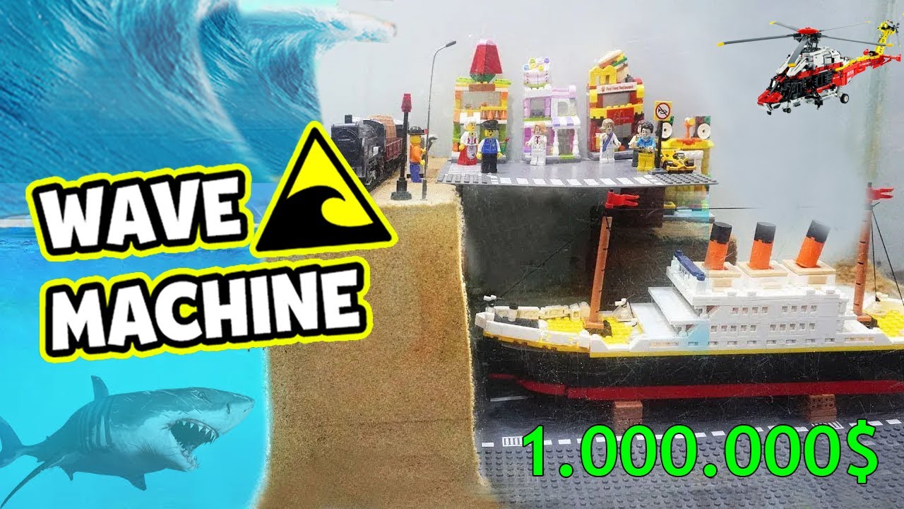 Wave Machine Cause Tsunami Attack Titanic Sink & City Collapse - Dam Breach Experiment - YouTube