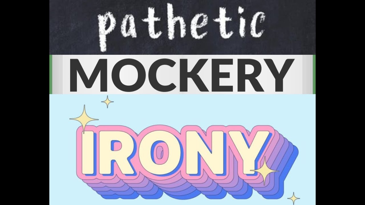 ALL these become PATHETIC mockery MERE irony when placed in person ...