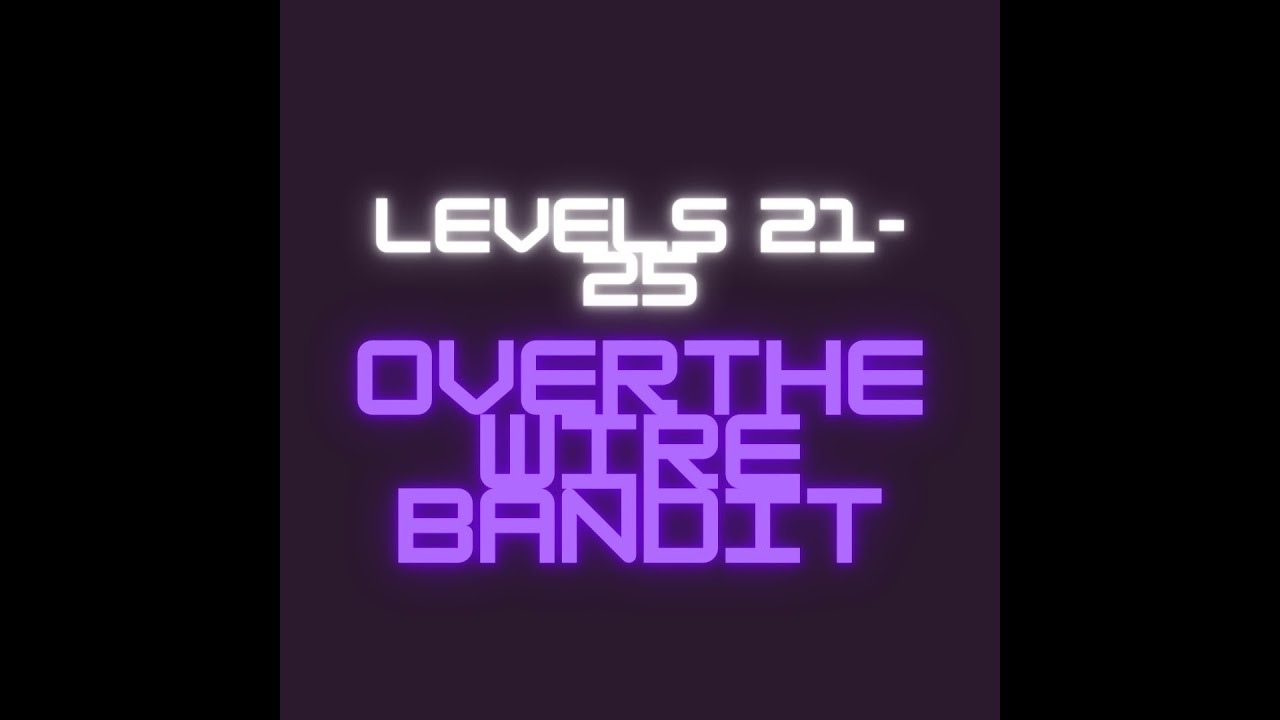 Overthewire Bandit Levels 20-25 Walkthrough - YouTube