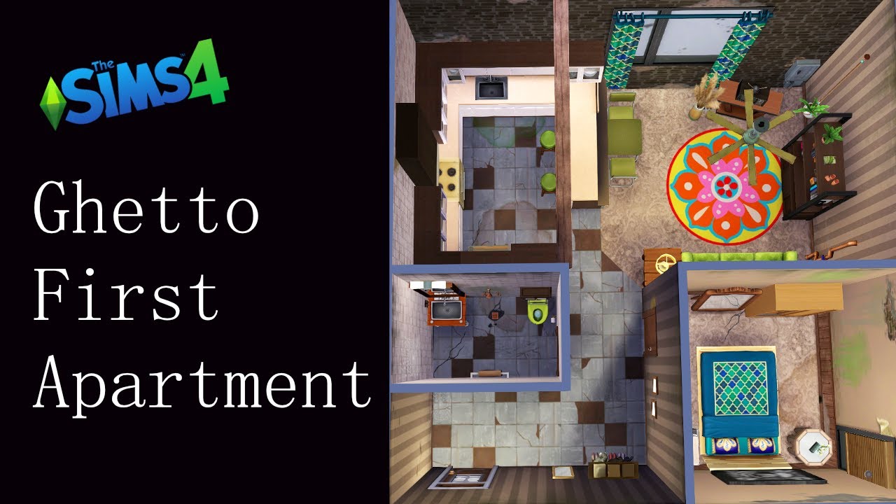 Sims 4 | Apartment Renovation | Speed Build | Ghetto First Apartment ...