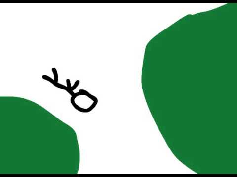 stickman falling off a cliff - animation by me - YouTube