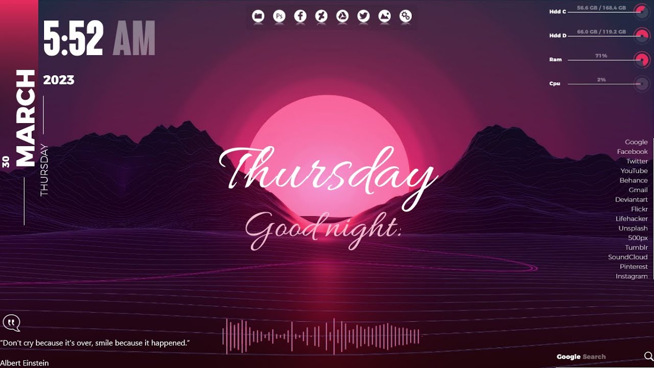 Best Desktop Customization Looks Cool With Rainmeter. Windows 10/11 ...