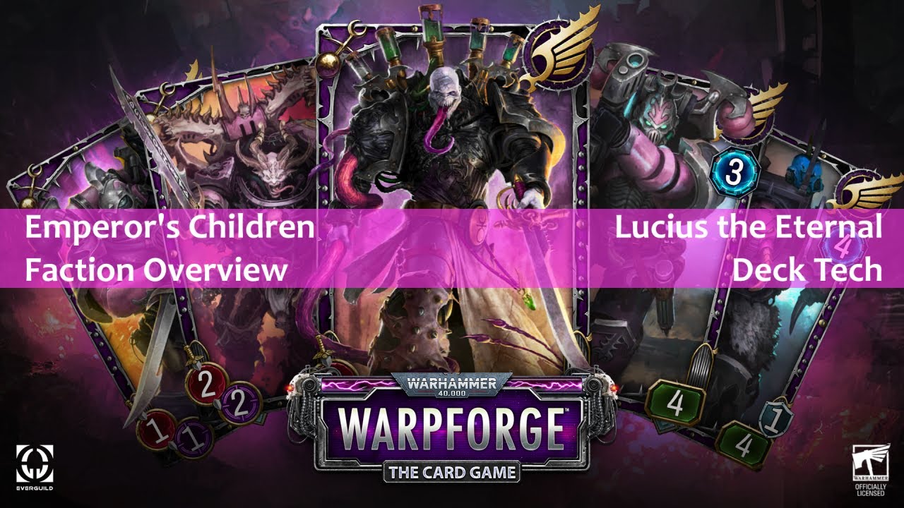 Emperor's Children Faction Overview & Lucius the Eternal Deck ...