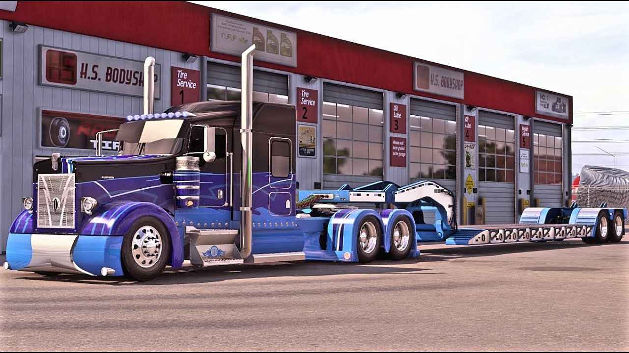 Texas Chrome / Kenworth w900 TOC / American Truck Simulator - YouTube