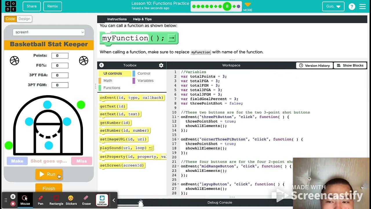 Functions Practice 8 Variables Conditionals And Functions 23 24 Youtube