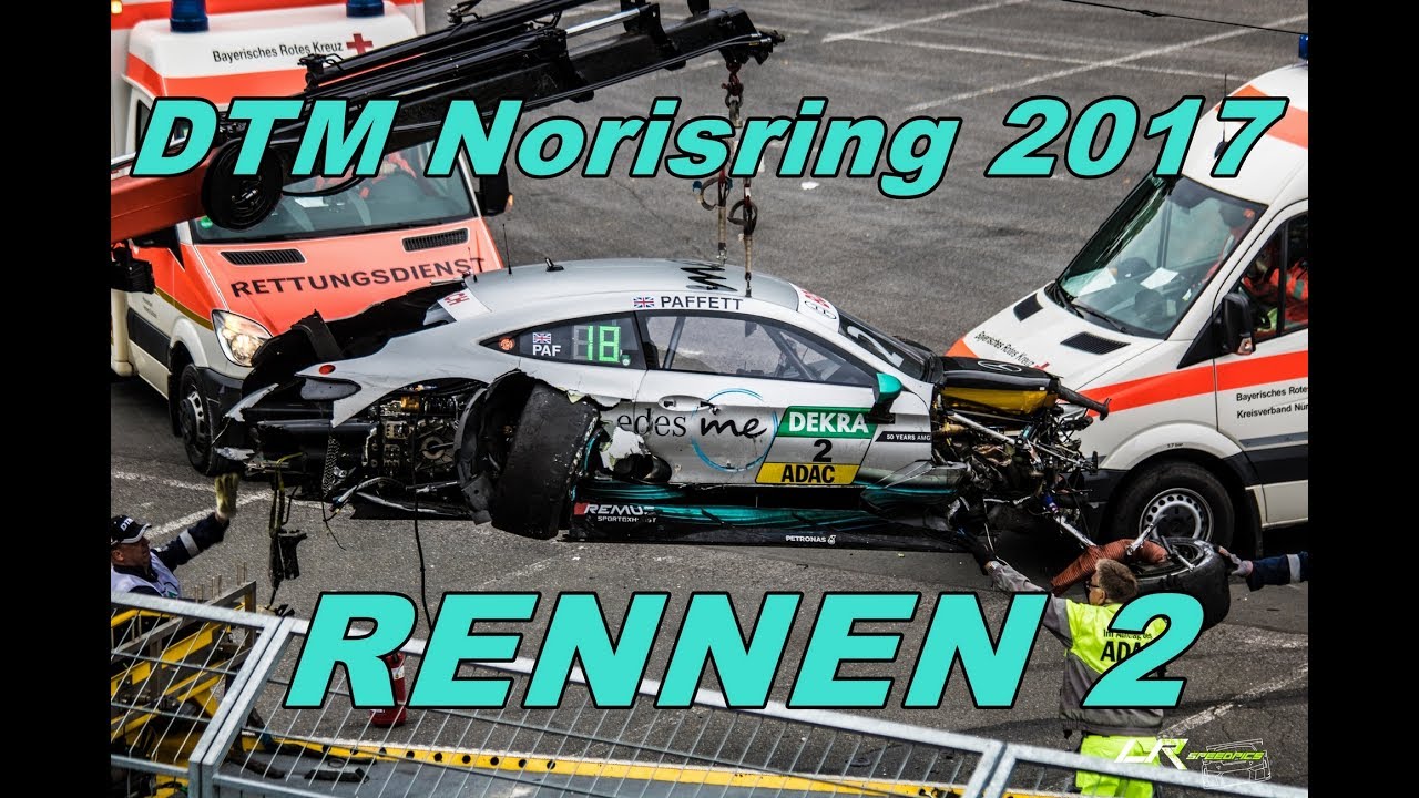 DTM Norisring 2017 - Sonntag - Heavy Crash Paffett/Rockenfeller - YouTube