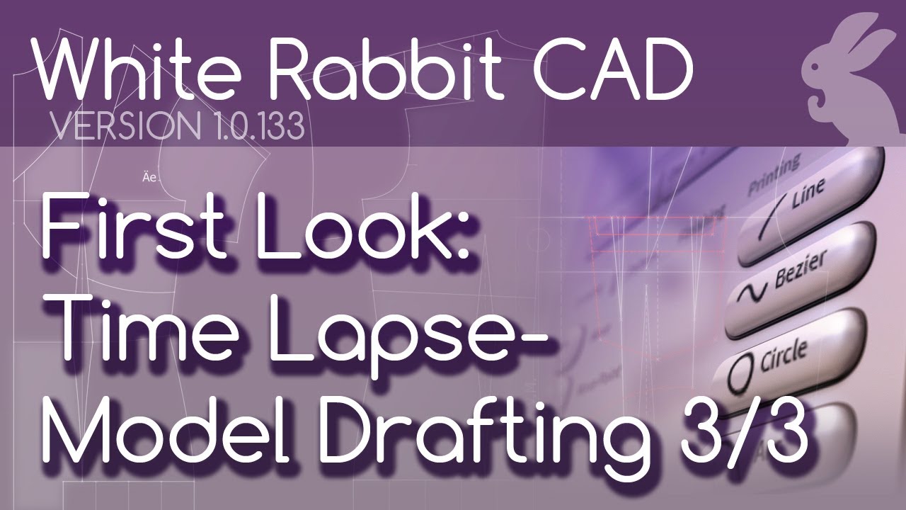 White Rabbit CAD - First Look: Time lapse of a Model Draft Example 3/3 ...