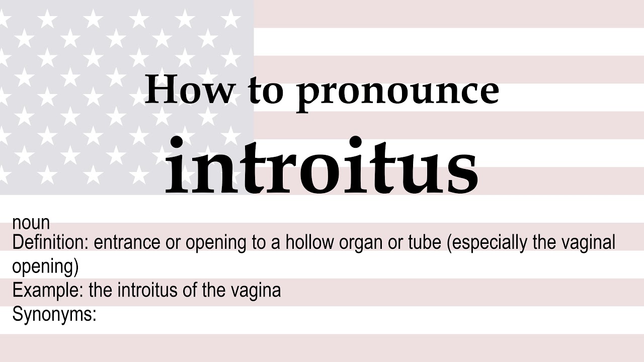 How to pronounce 'introitus' + meaning - YouTube
